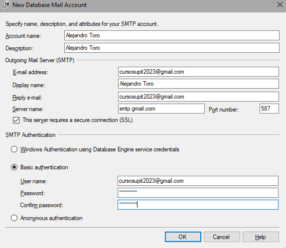 Práctica 5. Configuración de alertas y monitoreo de rendimiento | SQL_SERV